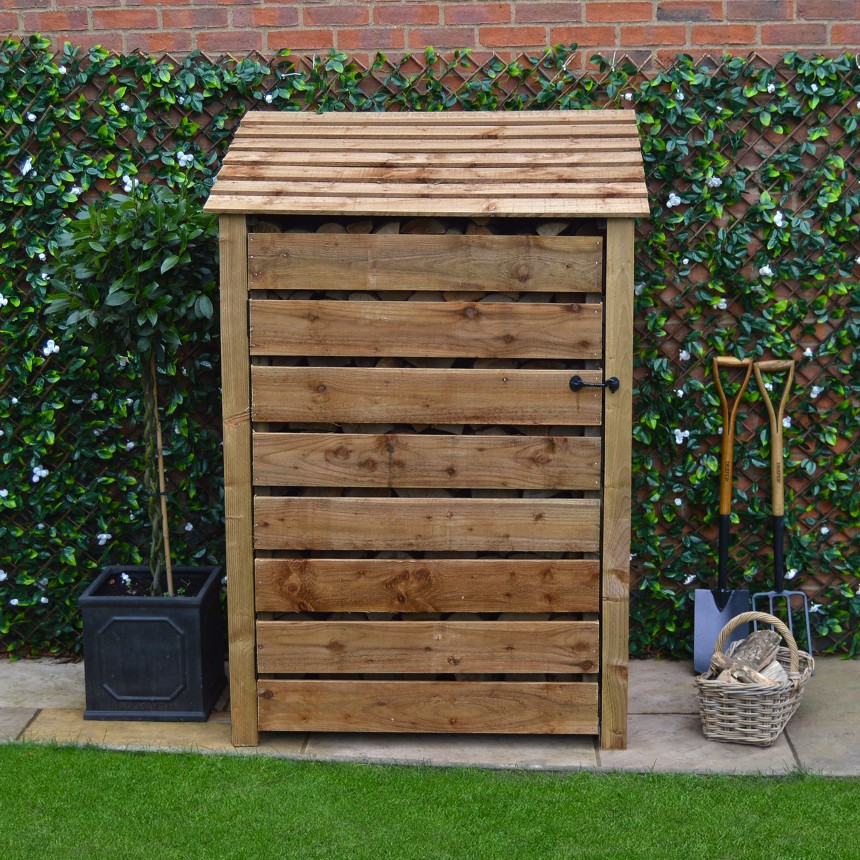 Greetham Log Store Door - Rutland County Garden Furniture