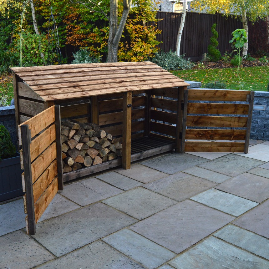 Normanton Log Store Door - Rutland County Garden Furniture