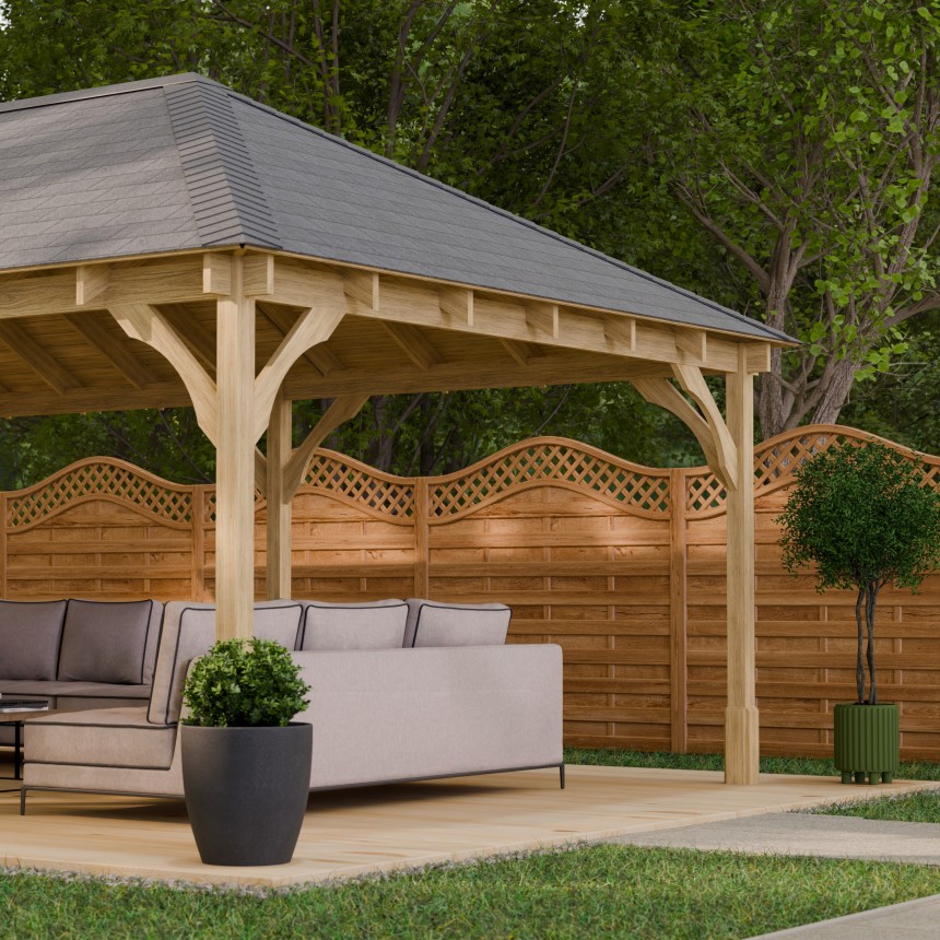 Beaumont Wooden Apex Gazebo - Rutland County Garden Furniture