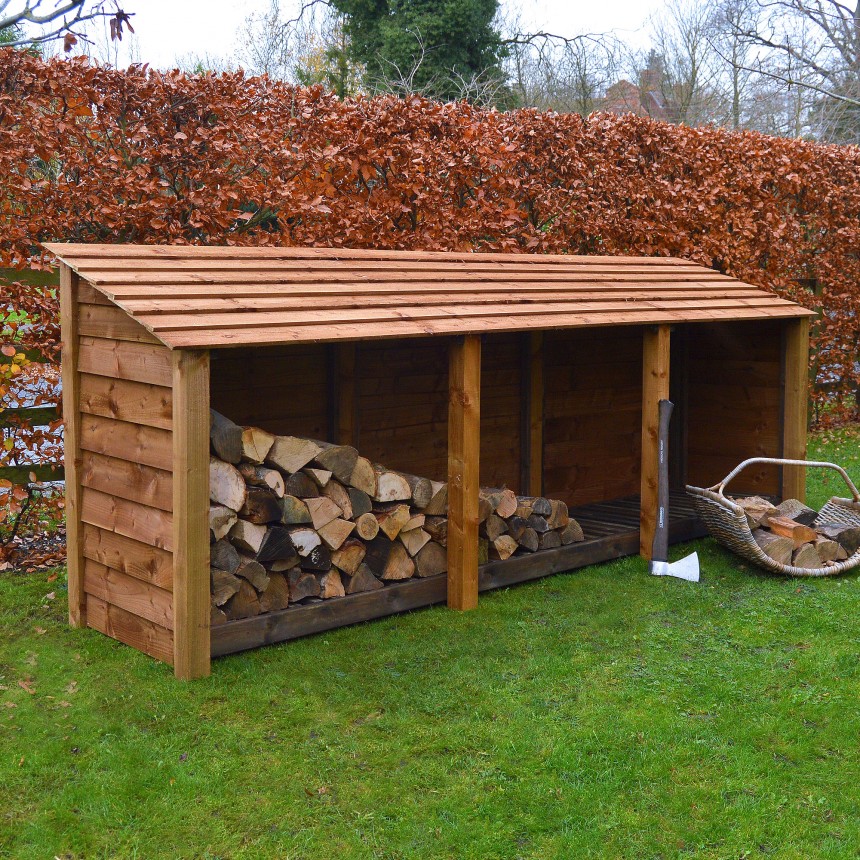 Empingham log store - 4ft - Rutland County Garden Furniture