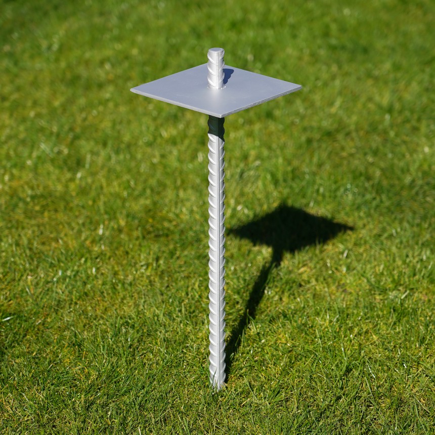 Galvanised Steel Pergola Foot / Post Holder - Rutland County Garden ...