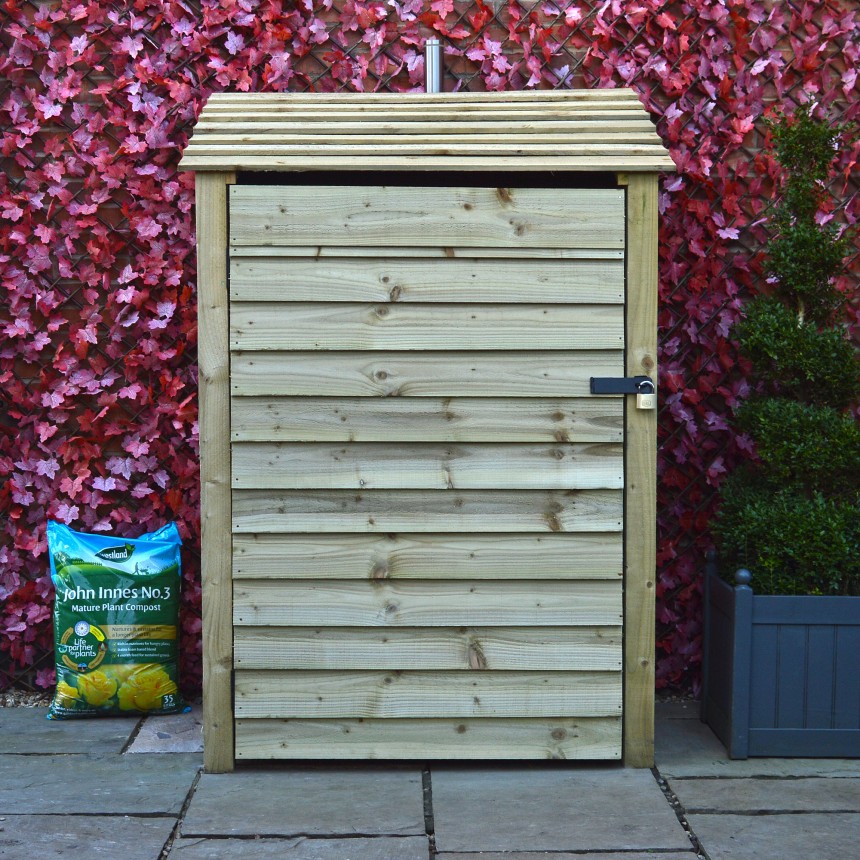 Greetham Log Store Door - Rutland County Garden Furniture